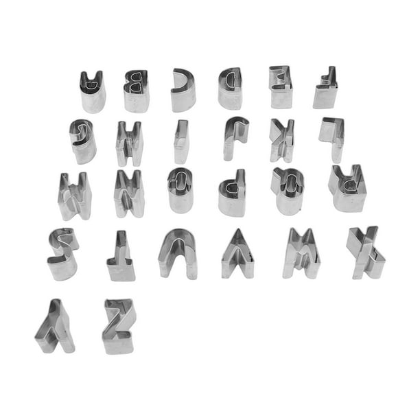 Alphabet Cutters, Eco Friendly Letter Biscuit Cutters 26 Pieces Box ...