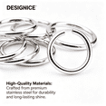 DESIGNICE 2026 New 20/40/100Pcs Multicolor Golden Small Stainless Steel ...