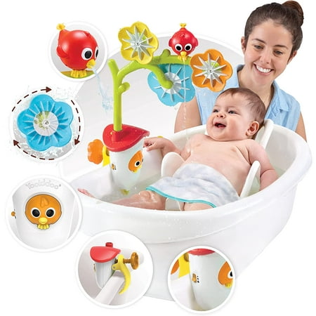 IGUOHAO Baby Bath Mobile - Spinning Flowers and Swiveling Fountain for ...