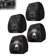 2Pcs Washable Headrest Animal Motifs Not Crease‌ Polyester Stress with ...