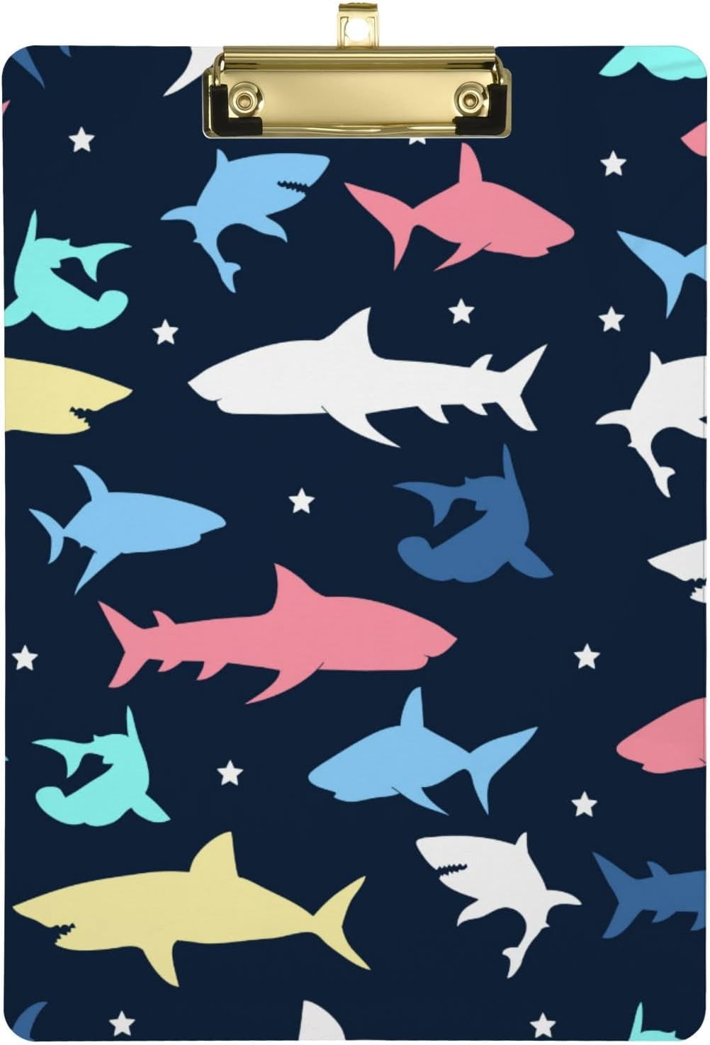 ZHANZZK Shark Clipboard Hardboard Wood Nursing Clip Board and Pull for ...