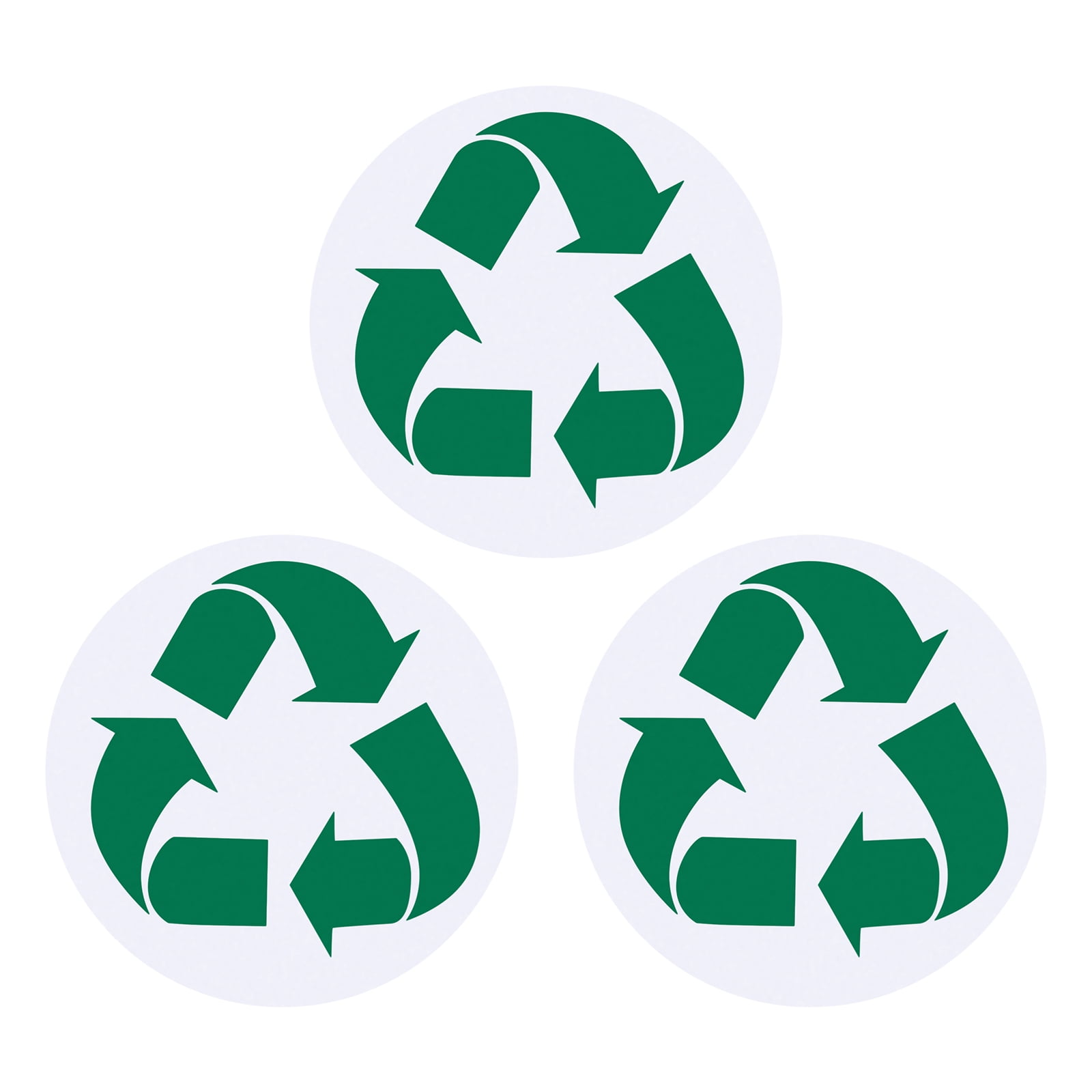 Uxcell Recycle Stickers Bin Labels 5 Inch Recycling Vinyl Indoor Use ...