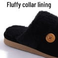 Litfun Fuzzy Slippers for Women Memory Foam Winter Warm House Shoes ...