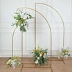 Efavormart 7ft Gold Metal Wedding Arch, DIY Floral Display Frame, Round ...