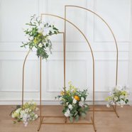 Efavormart Set Of 4 | Gold Metal Frame Wedding Arch, Rectangular ...