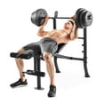 Gold's Gym XR 8.1 Combo Weight Bench with 100 Lb. Vinyl Weight Set ...