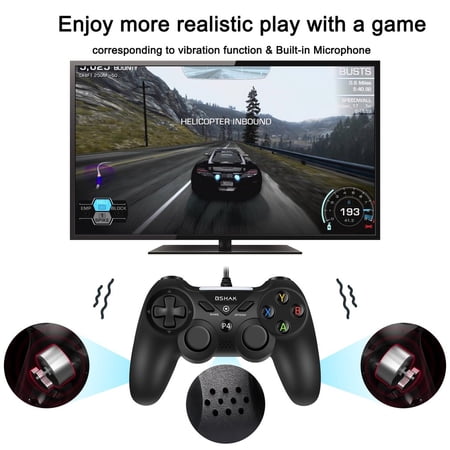 PS4 Wired Controller for Playstation 4, Professional USB PS4 Wired ...