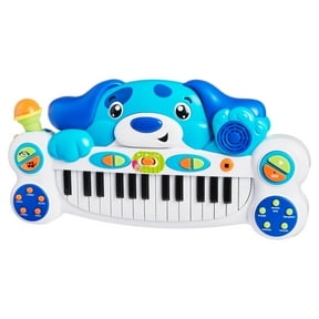 Battat Croco Pop Piano Toy Keyboard with Songs Sounds Lights, Baby and ...