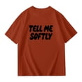 Bjutir Summer Girls Shirts Letter Print Short Sleeve Crew Neck T-Shirts ...