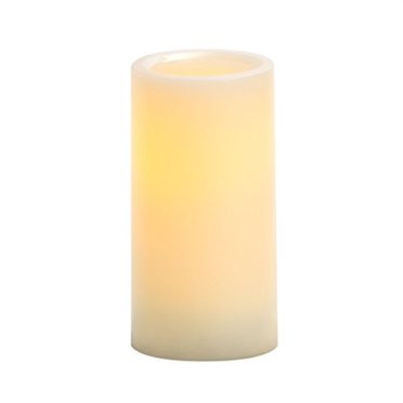 Inglow Flameless 4" Round Pillar Candle - Vanilla Scenteded - Walmart.com