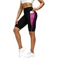 Levmjia Women's High Waisted Bike Shorts with Side Pockets Tummy ...