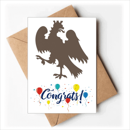 Europ Animals National Emblem Soar Eagle Wedding Cards Congratulations ...