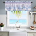 Kitchen Cafe Valance Curtain for Small Windows,Retro Bohemian Flower ...