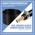 328 Ft Pond Aeration Tubing,Self-Buried Black Hose With 4 Stainless ...