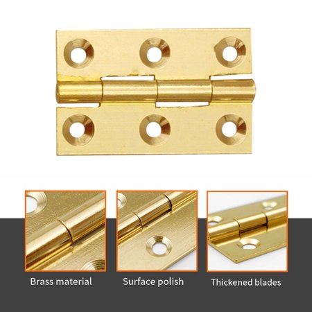 thinsony Metal Hinges 6 Mounting Holes Door Connector DIY Furniture ...
