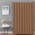 Chocolate Brown Shower Curtain, Brown Solid Background Autumnal Rustic ...