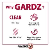 4 Pack, Clear, Zinsser Flat Gardz Problem Surface Sealer- Gallon ...