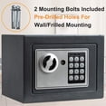 Electronic Digital Safe Box, 0.25 Cubic Feet Home Security Box for ...