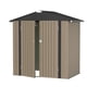 Devoko 4×6 ft.Patio Metal Shed, Lockable Garden Shed for Outdoor ...