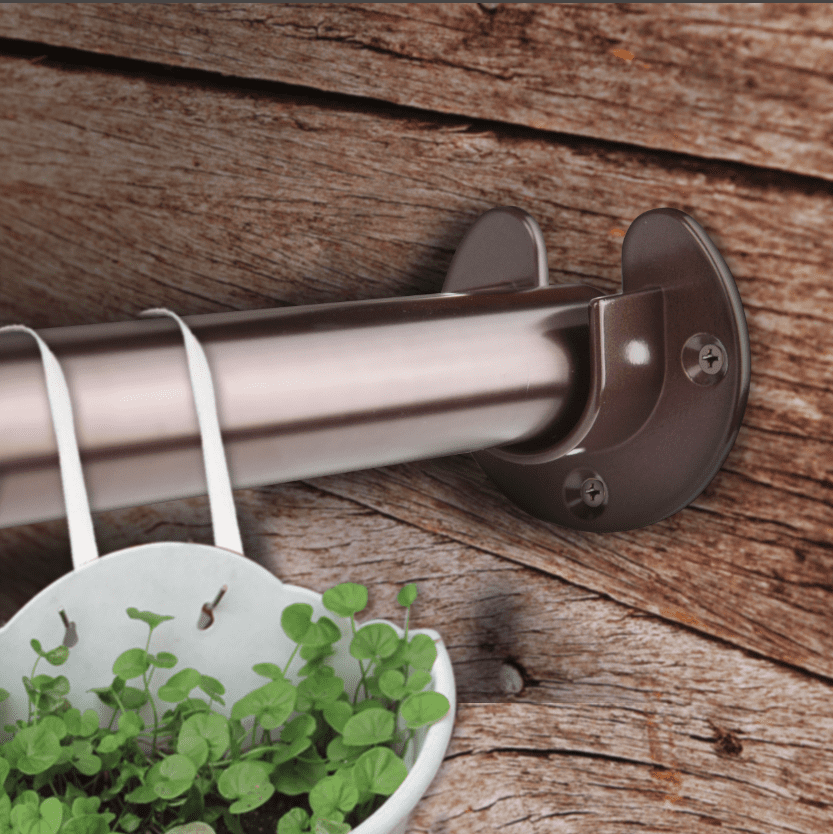 1" Adjustable Closet Rod 28-48 inch and Socket Set - Bronze - Walmart.com