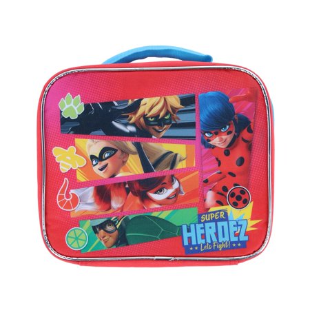 U.P.D., INC Girl's Miraculous Ladybug Lunch Bag with Carry Handle ...