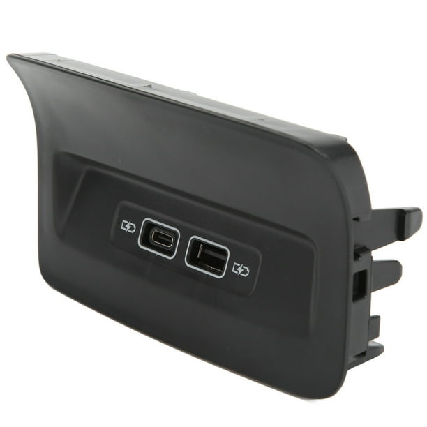 Toma de puerto de cargador USB, asiento trasero negro USB Kit de carga ...