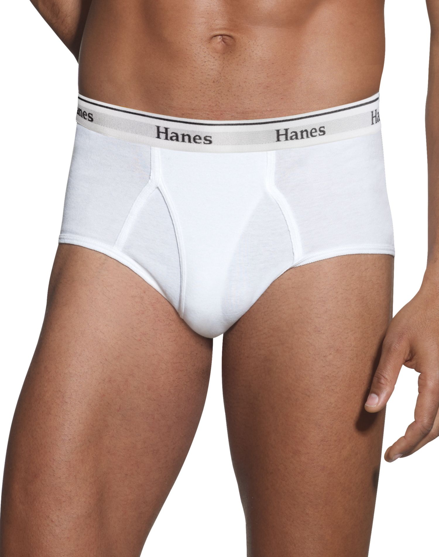Hanes Men`s Classics TAGLESS No Ride Up Briefs 2X-4X, 4XL, White Hanes Men`s Classics TAGLESS No Ride Up Briefs 2X-4X, 4XL, White