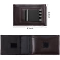 Mens Compact Wallet Card Holder with Clip Minimalist Slim Small Front ...