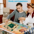 BESTSKY 2026 New Shut-The-Box Game 4 Sided Wooden Board Table Math Game ...