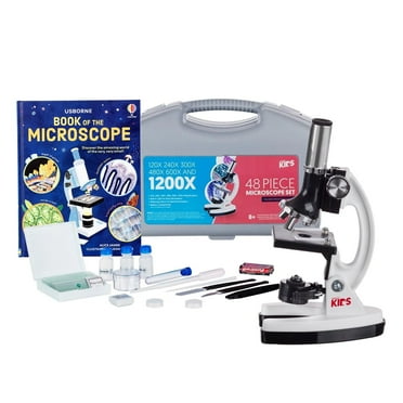 AmScope 120X-1200X Kids Beginner Microscope STEM Science Sets for ...
