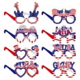 GFHFHITJ 4Th Of July Paper Eyeglasses Patriotic Party Glasses Star ...