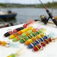 2pcs Soft Fishing Baits Highly Density Foam Swim Baits with 2 Hook ...