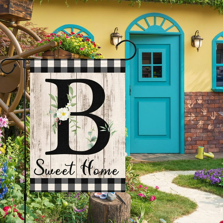 Small Initial Garden Flags | Fasci Garden