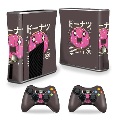 Skin Decal Wrap Compatible With Xbox 360 S console Sticker Design Donut ...