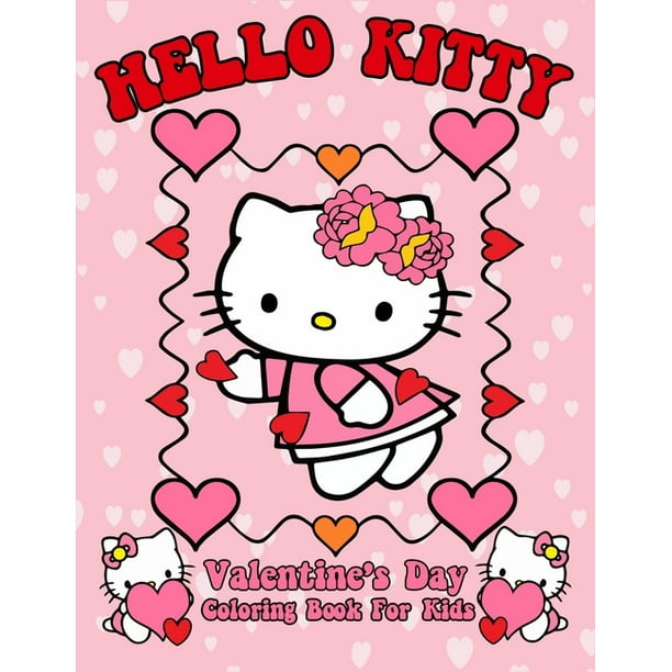 Hello Kitty Valentines Day Coloring Pages