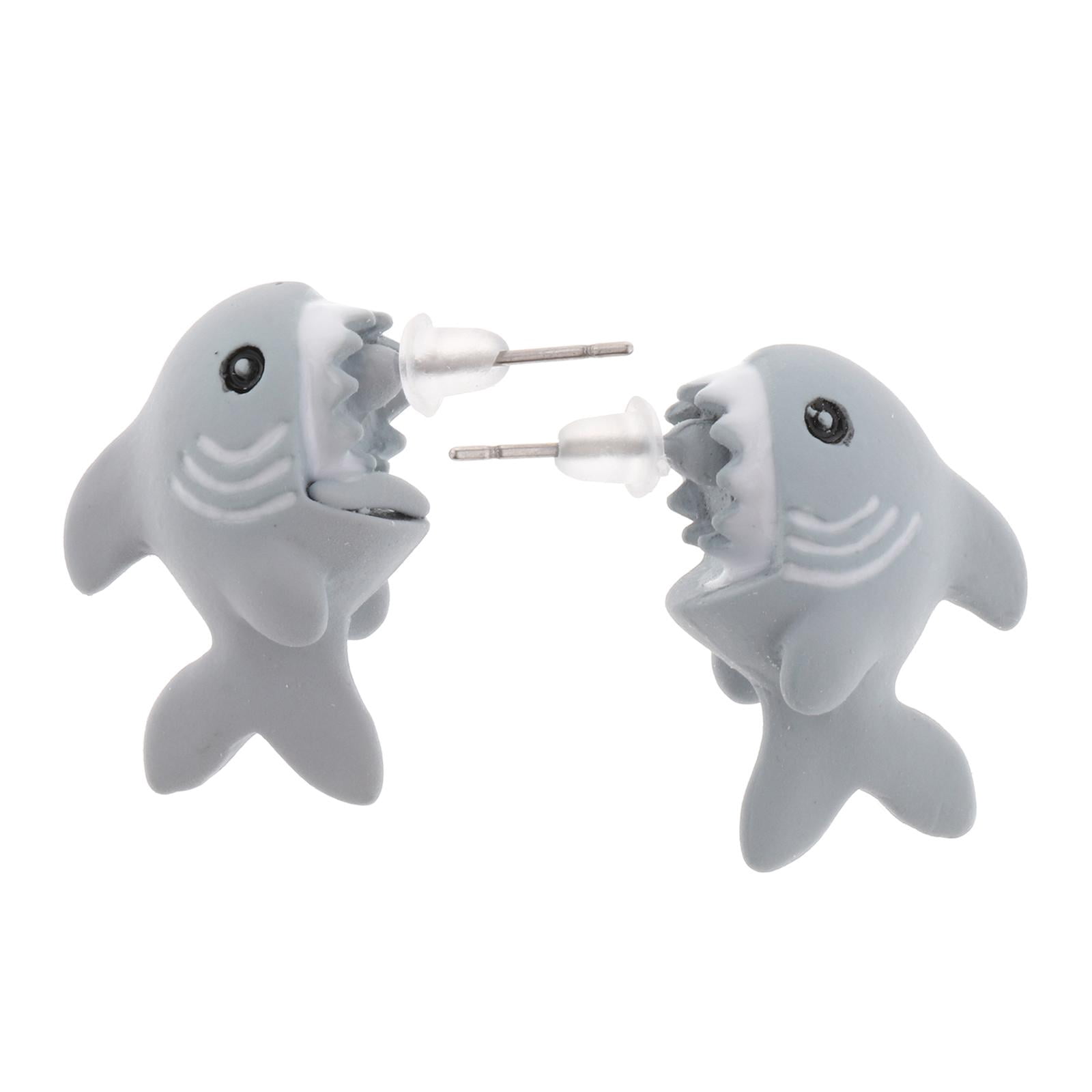 3D Cute Cartoon Earrings Fashion Biting Your Ear Animal Stud for Women ...
