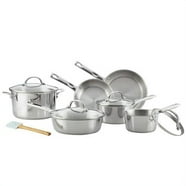 Cook Pro 7-Piece Stainless Steel Cookware Set with Encapsulated Base ...