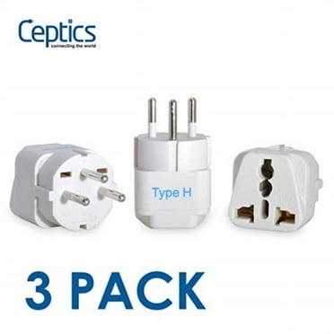 Ceptics South Africa Travel Plug Adapter (Type M) - 3 Pack [Grounded ...
