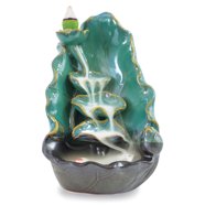 YIENENG Ceramic Dragon Incense Burner Set with Backflow Cones ...