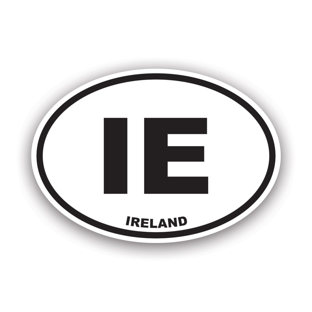 Ireland Oval Sticker Decal - Self Adhesive Vinyl - Weatherproof - Made ...