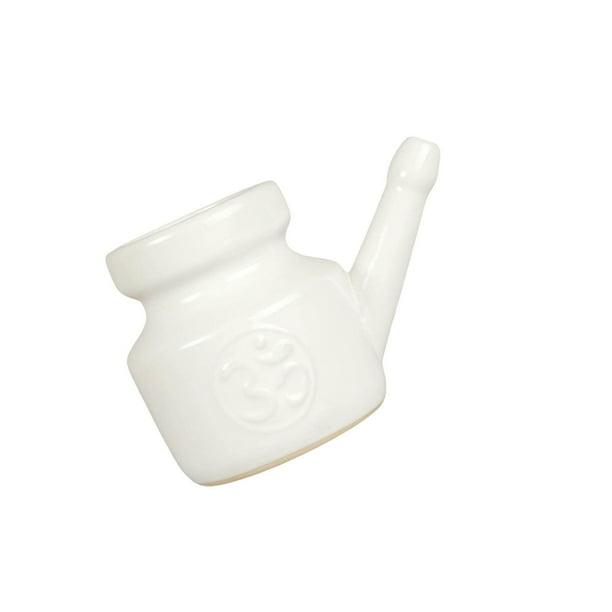 Ceramic Neti Pot Leakproof Sinus Rinse Irrigator Pot Nose Pot Durable ...