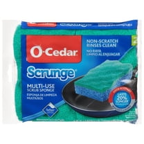 O-Cedar Scrunge Heavy-Duty Scrub Sponge 6 Counts Odor-Resistant, Multi ...