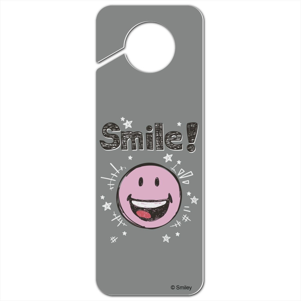 Smile Happy Smiley Face Emoticon Officially Licensed Plastic Door Knob ...