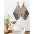 Brown Ombre Kitchen Dish Towels for Drying Dishes Set of 2, Modern ...