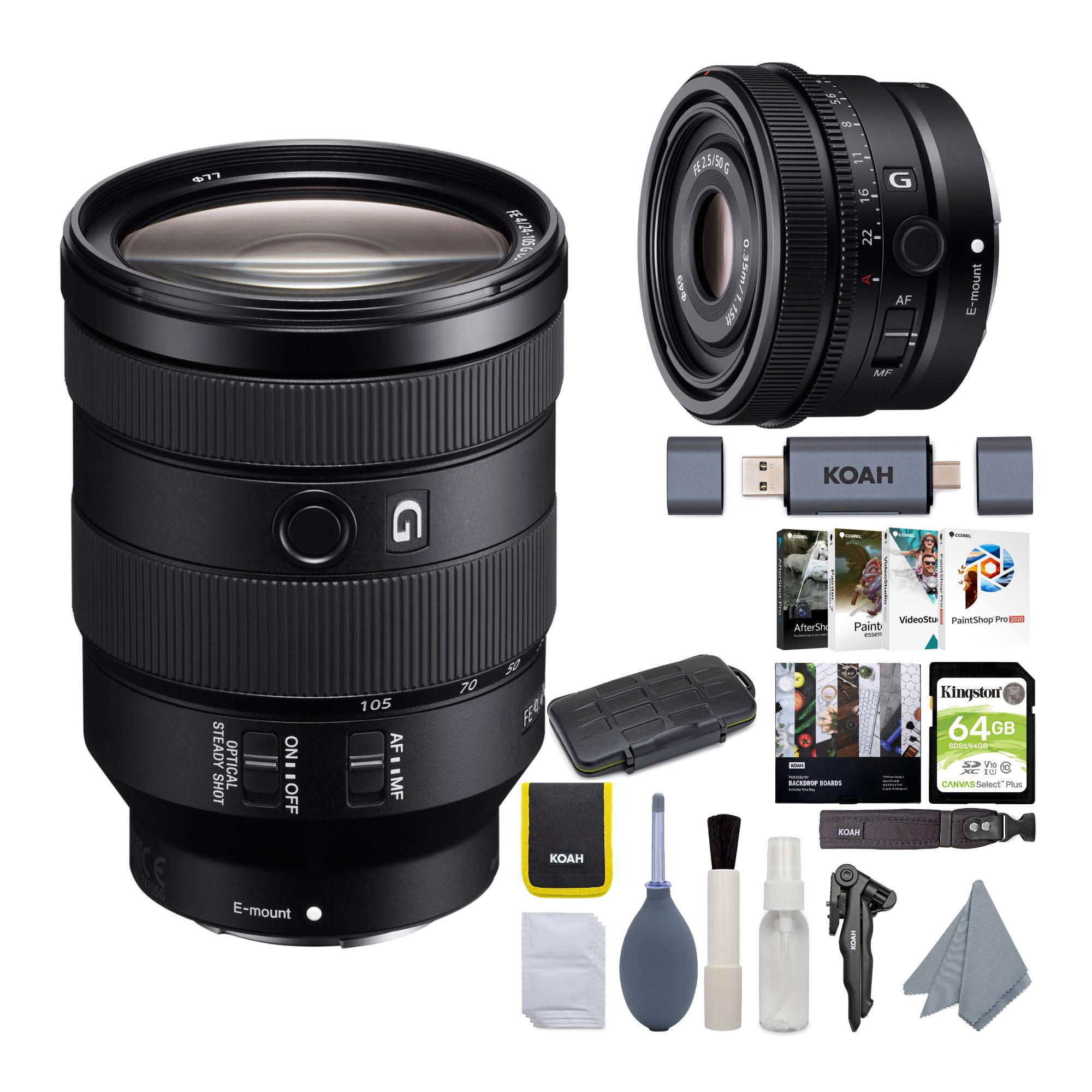 Sony SEL24105G and SEL50F25G Lens Holiday Bundle - Walmart.com