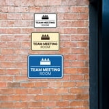 Signs ByLITA Classic Framed Team Meeting Room Sign (Black) - Medium ...