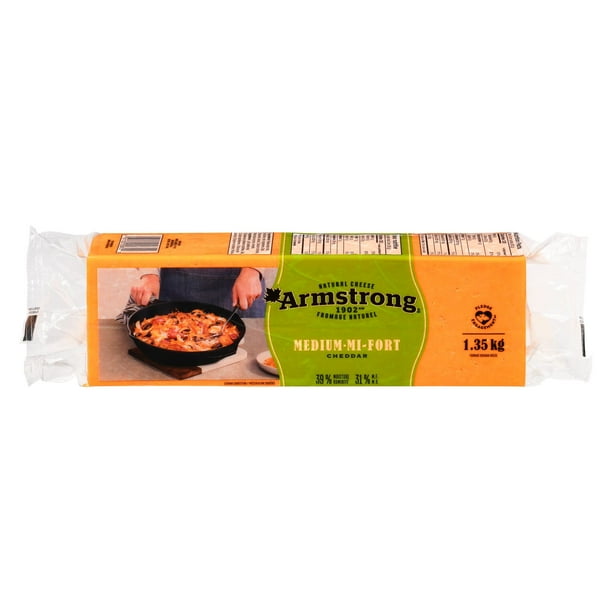 Armstrong Medium Cheddar Cheese, 1.35 kg - Walmart.ca