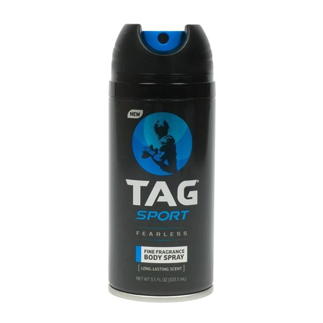 Tag TAG2 3.5 oz Fearless Sport Fragrance Body Spray for Men, Pack of 3 ...