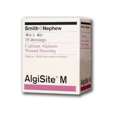AlgiSite M Calcium Alginate Dressings - 4" x 4", 1 Each - Walmart.com