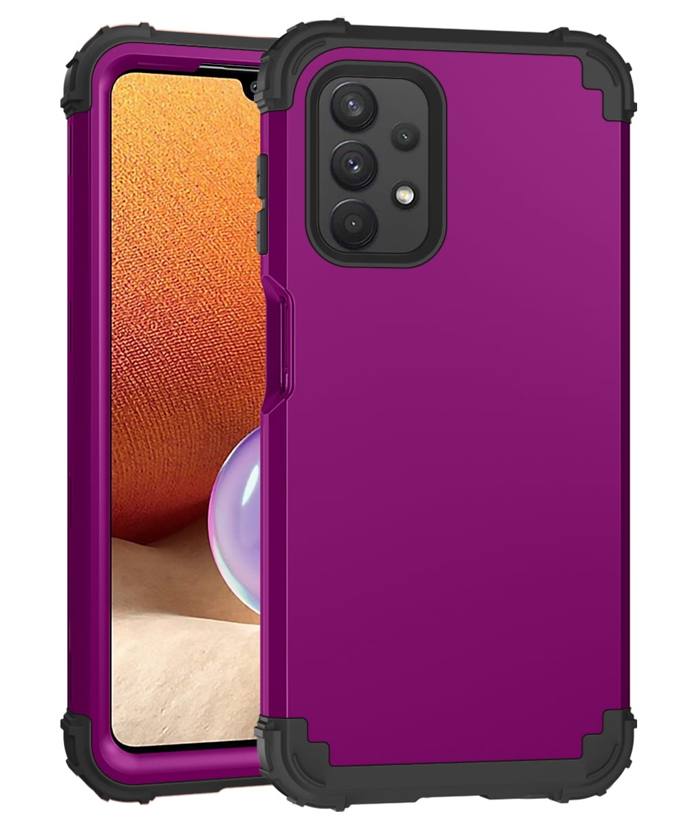 Samsung Galaxy A12 Case, Dual Layer Slim Heavy Duty Hybrid Rugged ...